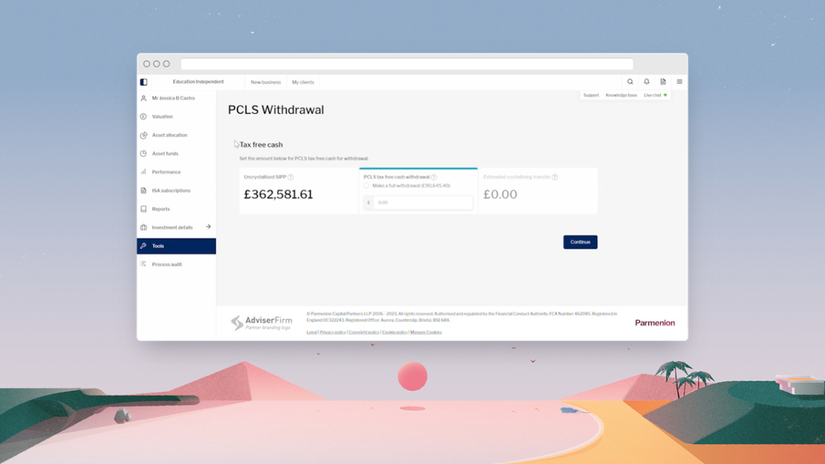 Our new SIPP Withdrawal tool | Parmenion